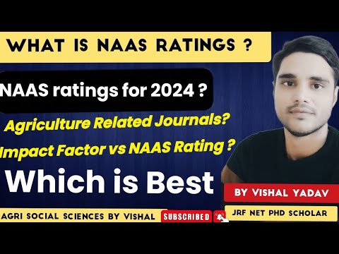 What is NAAS Ratings!NAAS ratings for 2024!Agriculture Related Journal ...