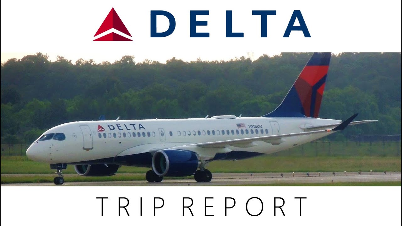 Delta A220 Houston IAH to New York LGA | TRIP REPORT - YouTube