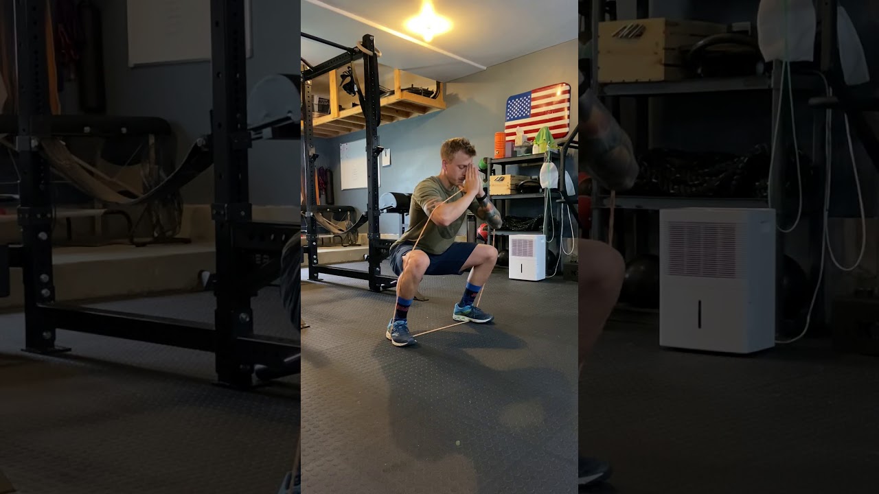 Banded Front Squat - YouTube