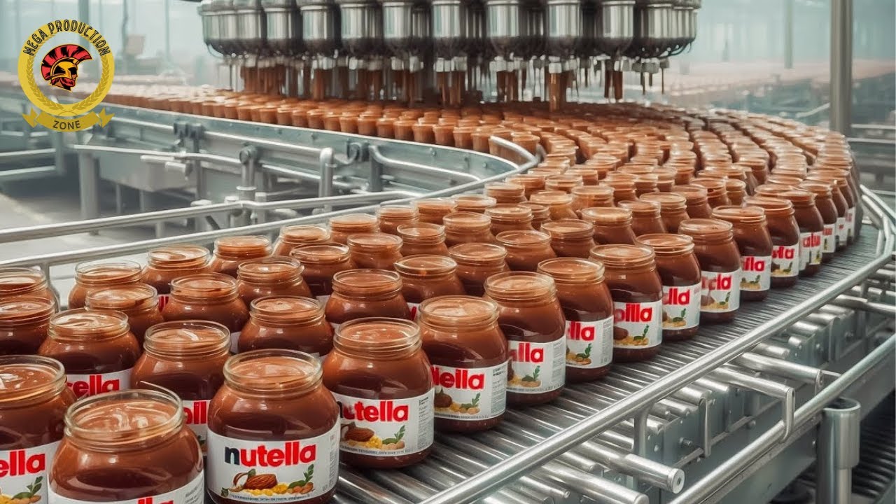 How Nutella Is Made In Factory! How Nutella Is Produced at Massive ...