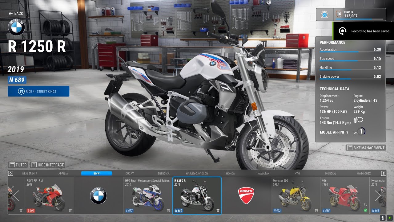 Ride 4 - 2019 BMW R1250R Race - YouTube