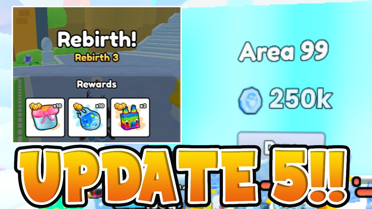 UPDATE 5 IS HERE!!! Pet Simulator 99! - YouTube