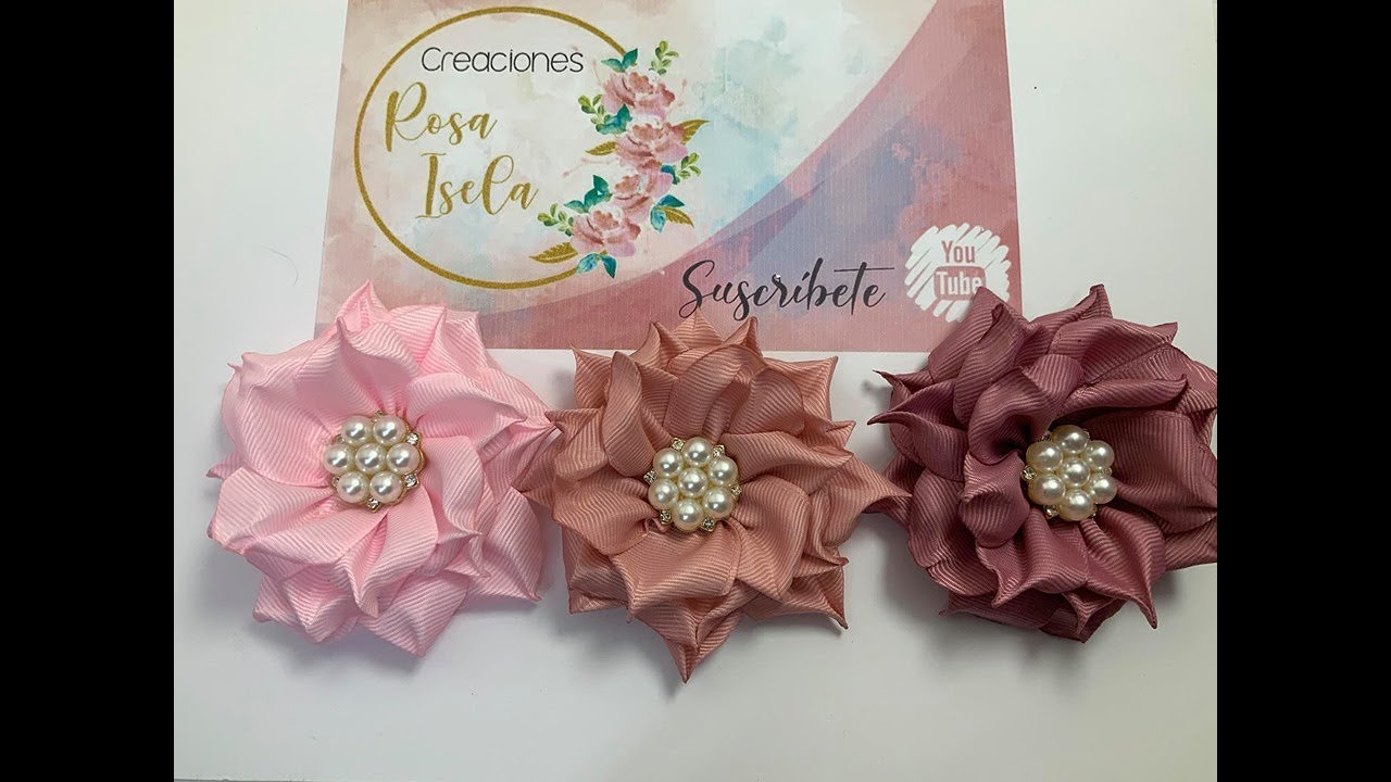 Flor de picos en liston de falla VIDEO No.794 Creaciones Rosa Isela ...