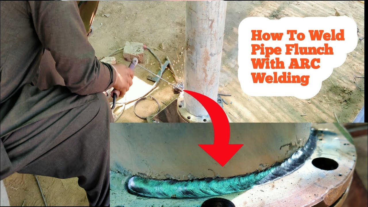 Pipe Flunch Welding With Arc Welding 🔥 - YouTube