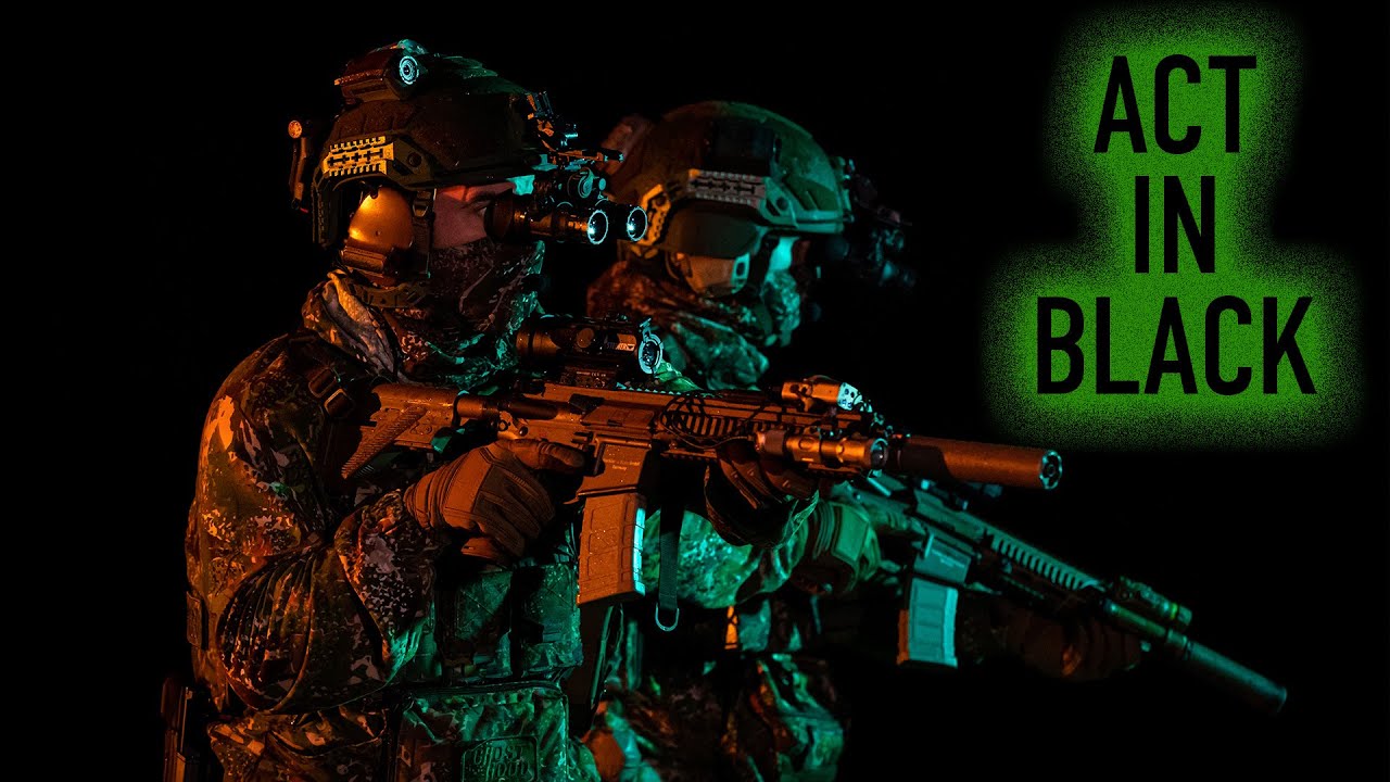 ACT IN BLACK - Night Vision in it's natural habitat - YouTube