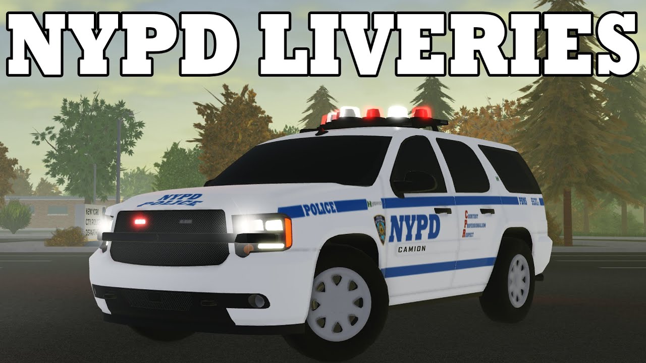 NYPD 2008 Tahoe Liveries | Emergency Response Liberty County (ROBLOX ...