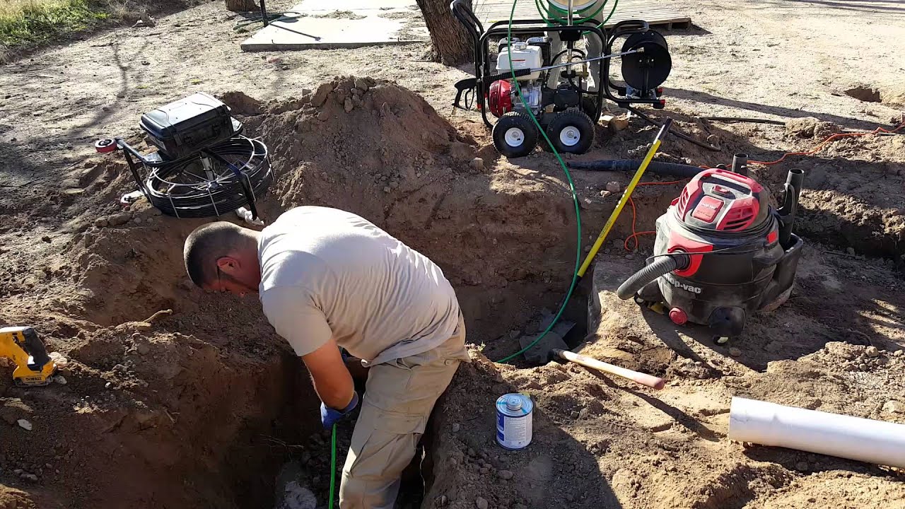 Restoring a leach field with a jetter. - YouTube
