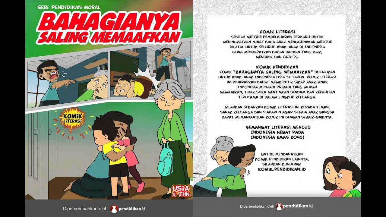 BAHAGIANYA SALING MEMAAFKAN | Kisah Inspiratif | Komik Pendidikan - YouTube