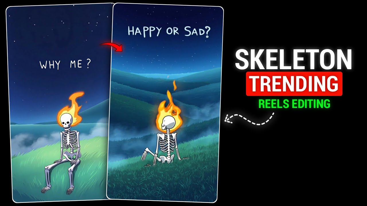 Skeleton Trending Reels Editing | Viral Skeleton Video Editing - YouTube