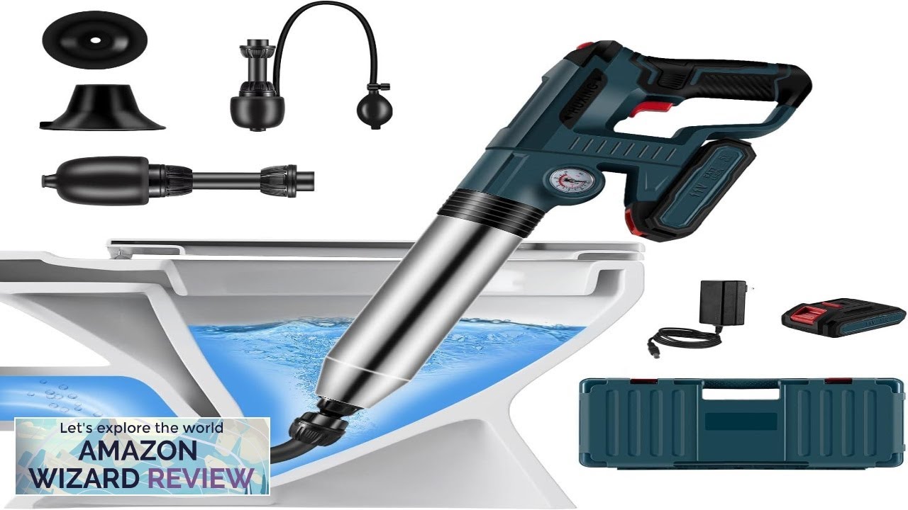 Electric Toilet Plunger，Hair Drain Clog RemoverHigh Pressure Air Toilet ...