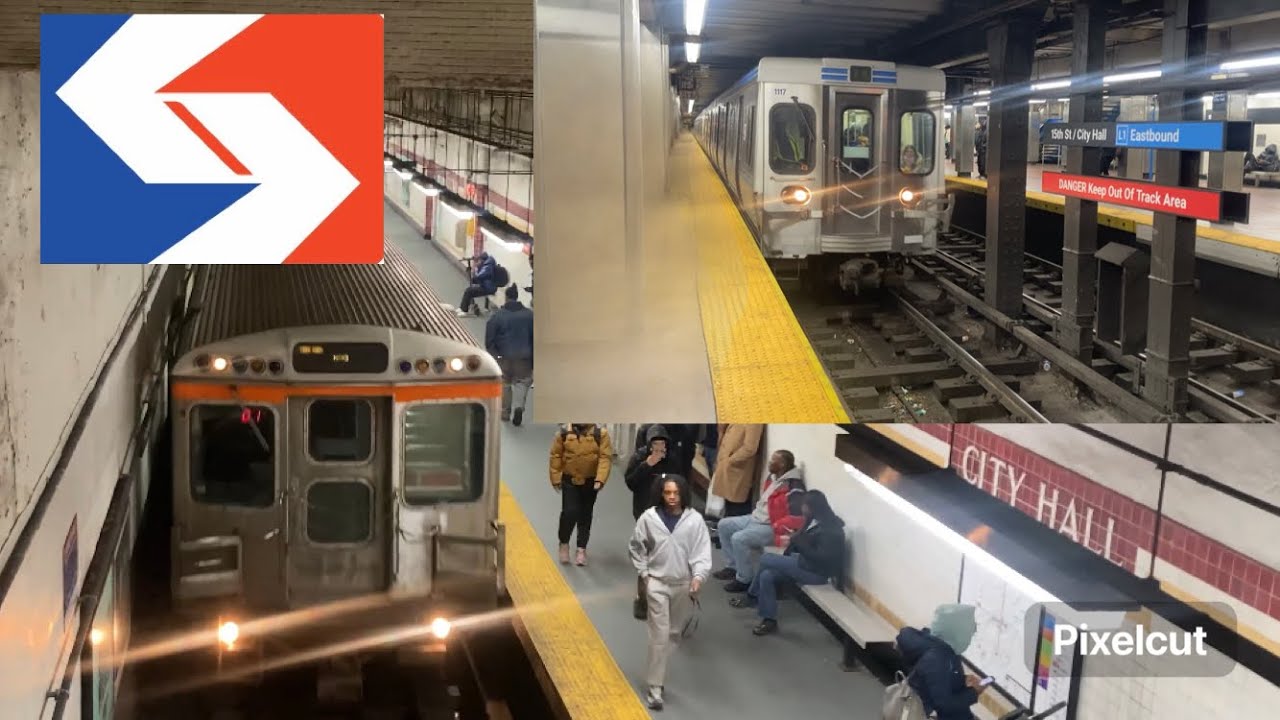 SEPTA Broad Street Line and Market Frankford Line trains at 15 Street ...