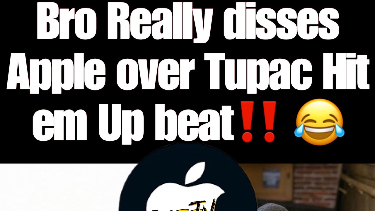 Tupac hit em up beat is used as a diss song to apple from Malcolm whyz ...