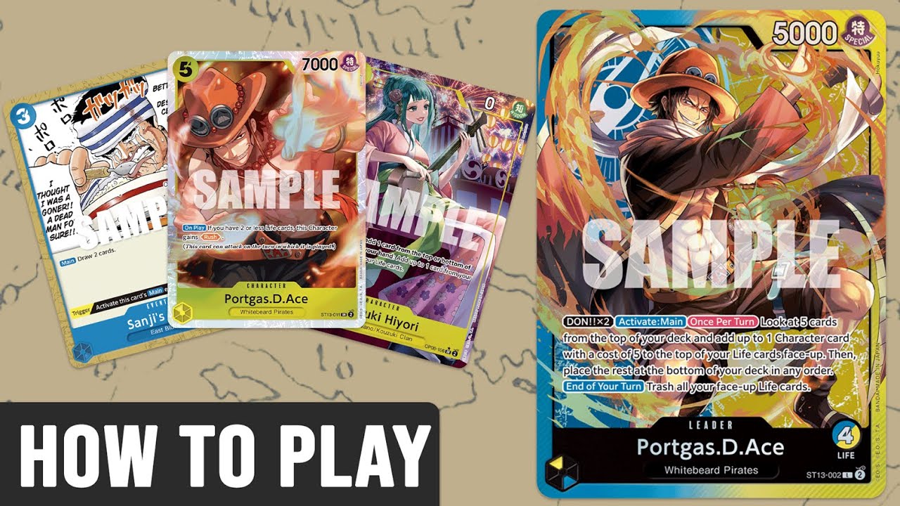 How To Play Blue Yellow Ace - One Piece TCG - YouTube