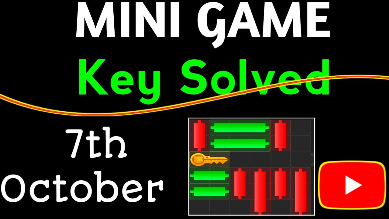 Hamster Kombat Mini Game Key Solution Today |7th October Mini Game (Puzzle Solved ) 100% |Mini ...