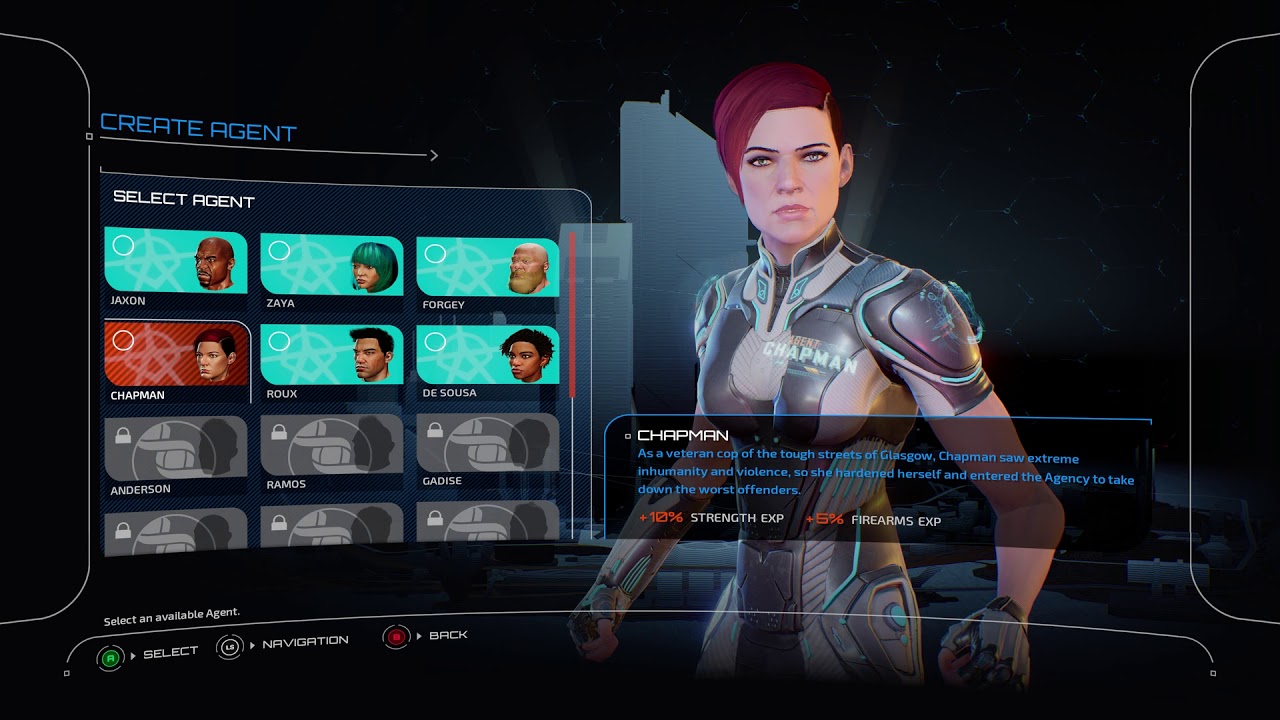 Crackdown 3 - Select Agent (Starting Options) Jaxon, Zaya, Forgey ...