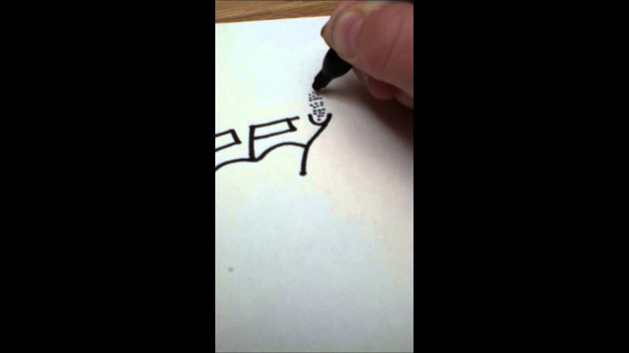 How to do an easy tag (graffiti) - YouTube