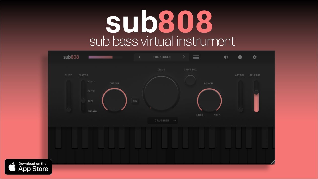 sub808 - Cross-platform (Mac/PC/iOS) - Sub-bass instrument (AUv3, AU ...