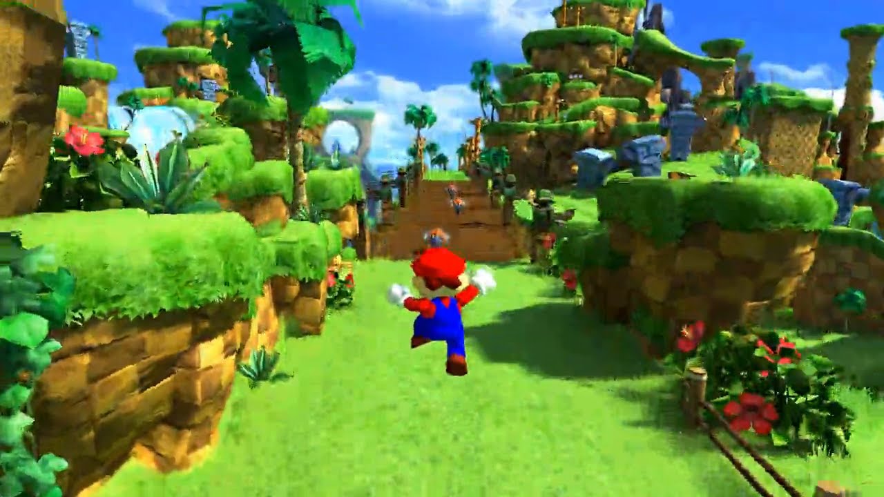 Playing Super Mario 64 INSIDE SONIC GENERATIONS?! - YouTube