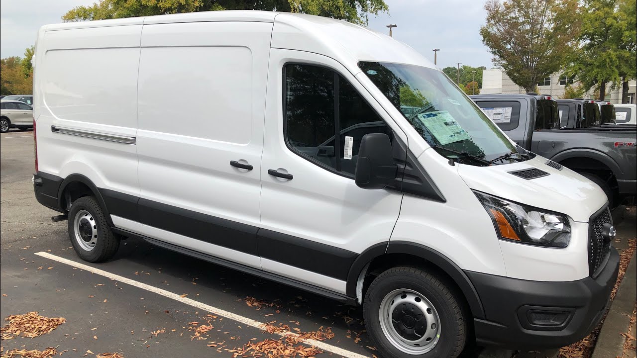 (Sold!) NEW! 23 Ford Transit Medium Roof 148WB - Gas! - YouTube