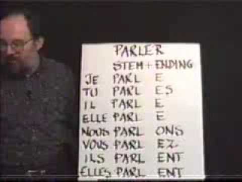 French Lesson 2: conjugation of -er verbs, subject pronouns - YouTube