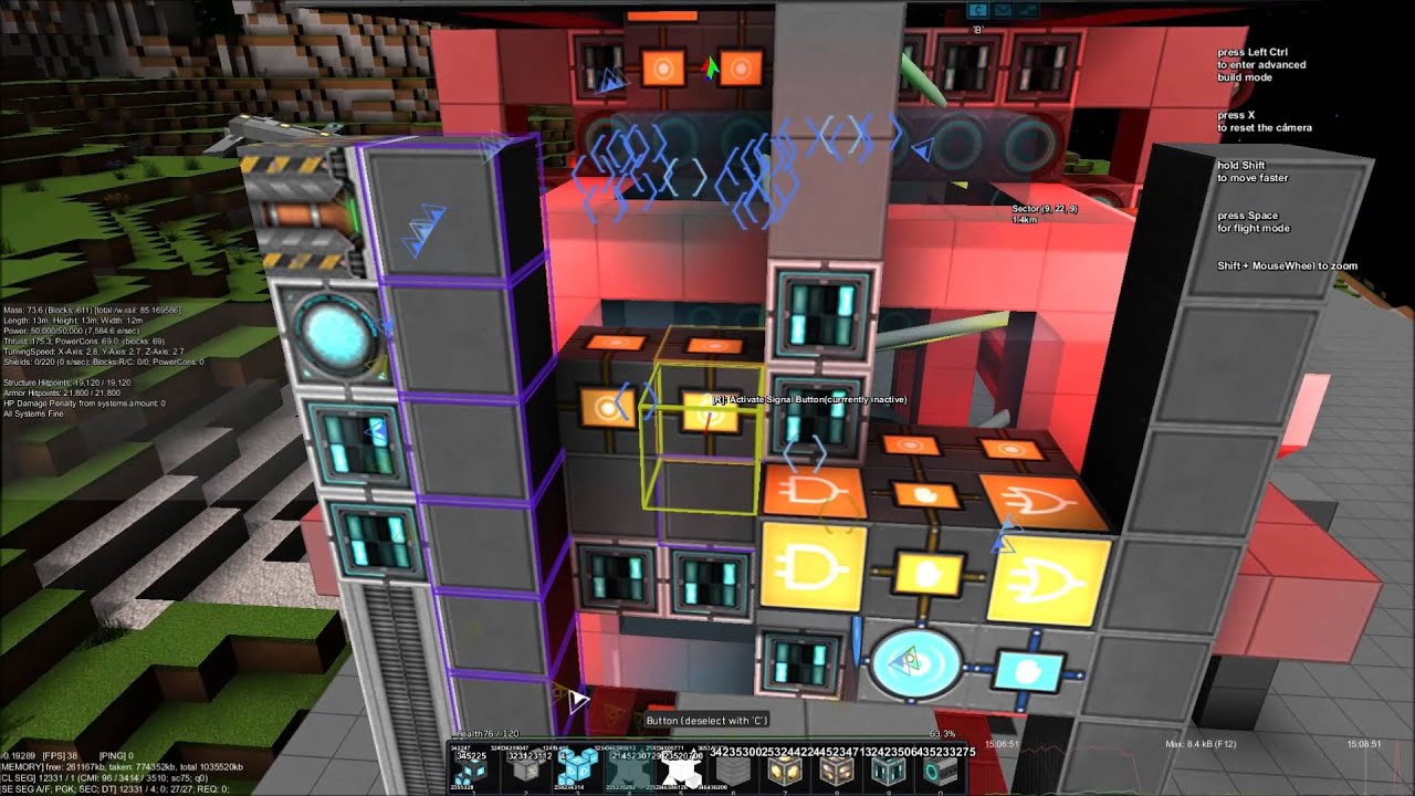 Starmade: "Walking" Cube Experimentation and Hopping Vehicles - YouTube