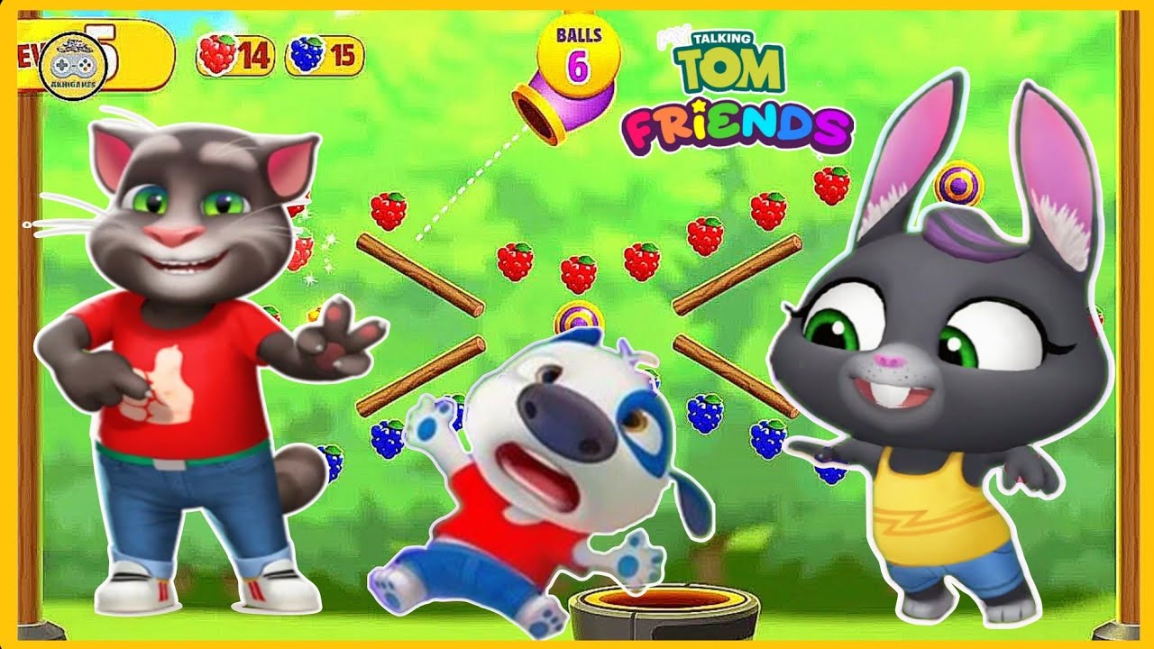 Berry Bounce Game | My Talking Tom And Friends | Games | Games For Kids ...