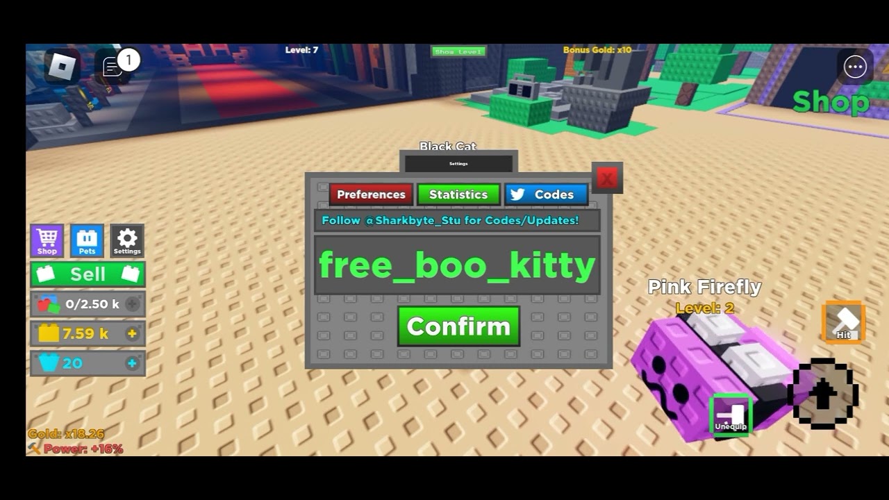 Some codes in brick simulator #roblox #Chaitanya #Dhruv - YouTube