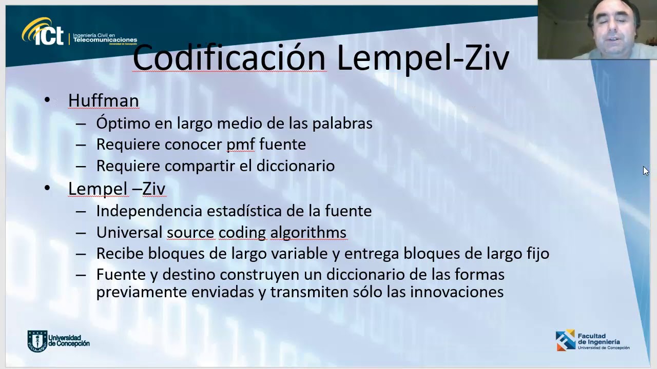 Códigos Huffman y Lempel-Ziv - YouTube