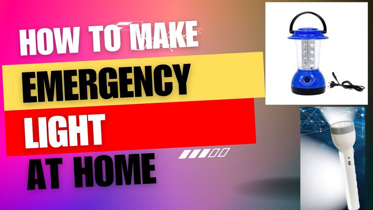 DIY-How to Make Emergency Light at Home - YouTube