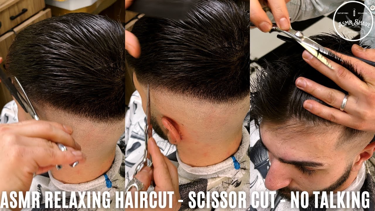 ASMR Relaxing Haircut - Scissor Cut - No Talking - YouTube