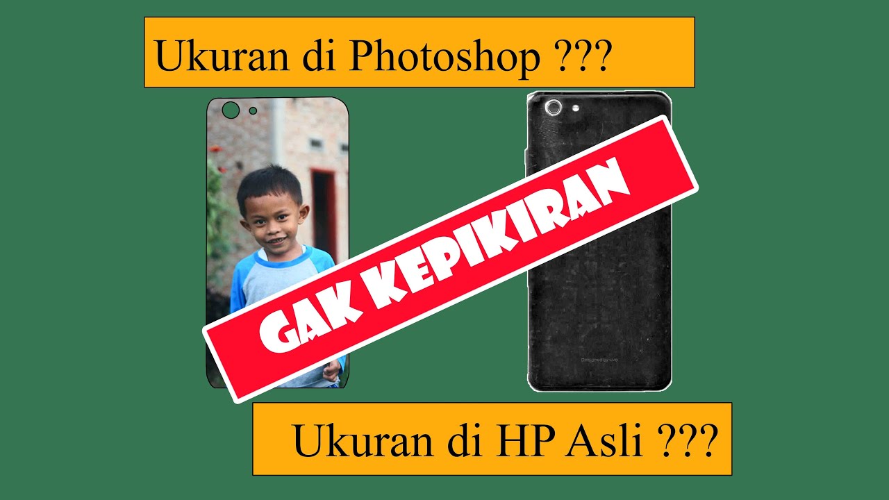 Cara membuat ukuran cetak foto di casing hp - YouTube
