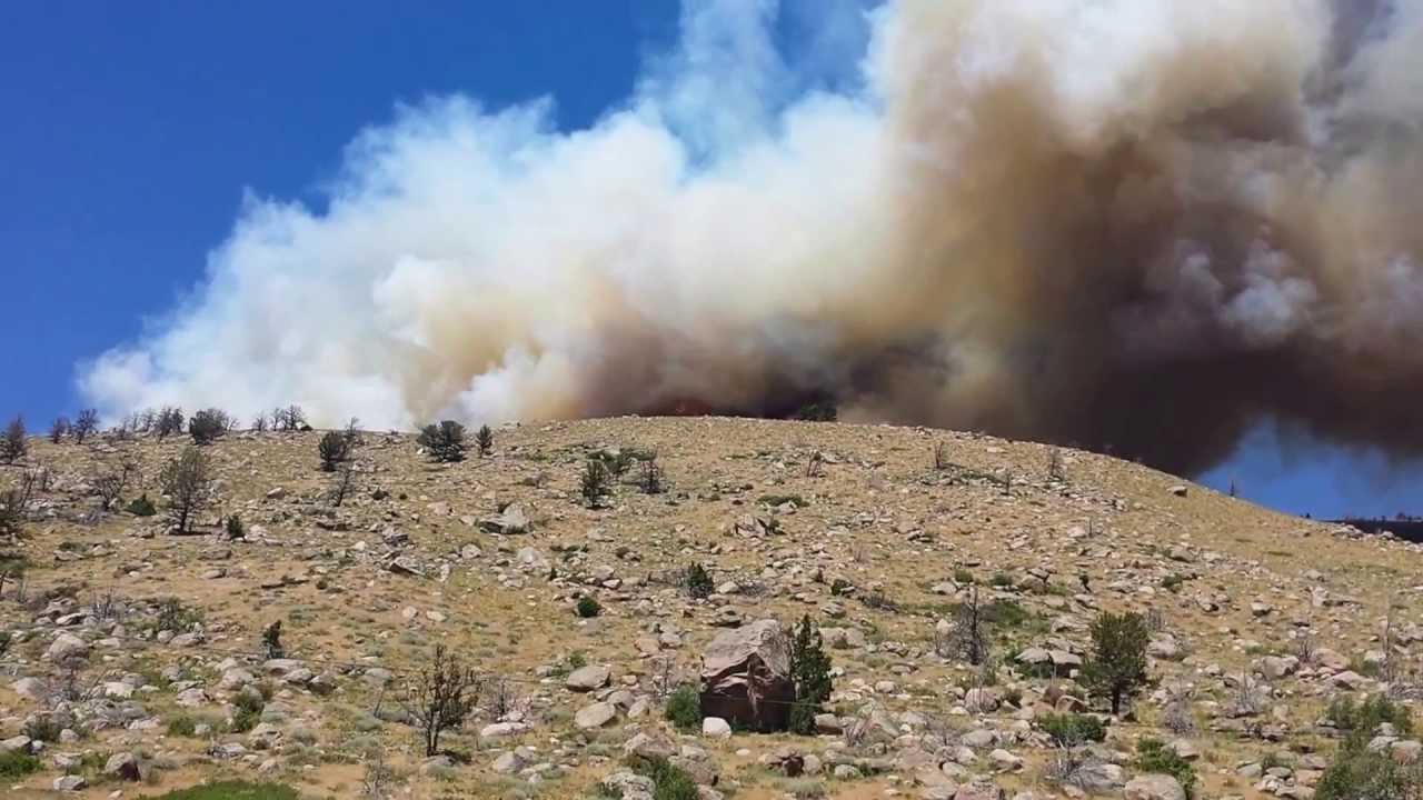 Fire, Sinks Canyon, Lander Wyoming - YouTube
