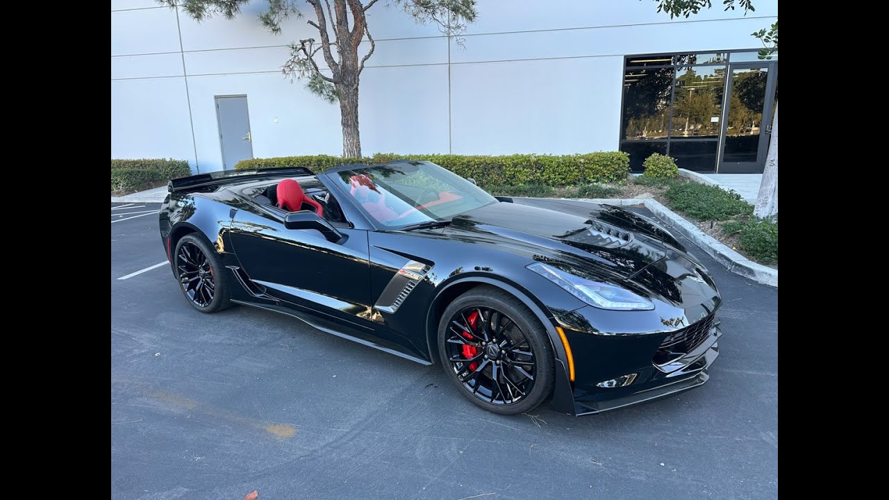 2015 Black Corvette ZO7 Convertible - YouTube