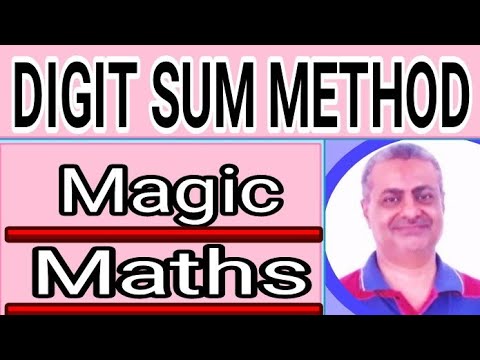 DIGIT SUM METHODS | maths tricks for fast calculations. - YouTube