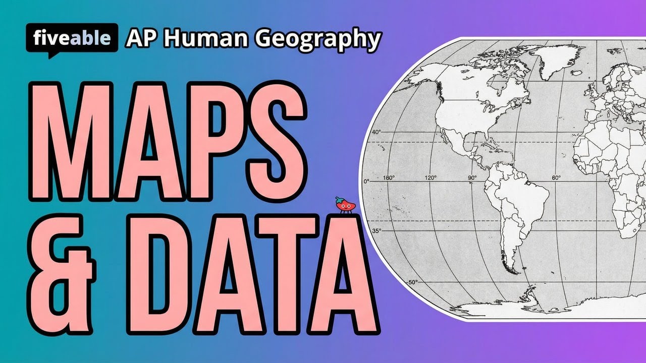 AP Human Geography CRAM – Units 1-2: Maps & Data | Fiveable Cram Archive