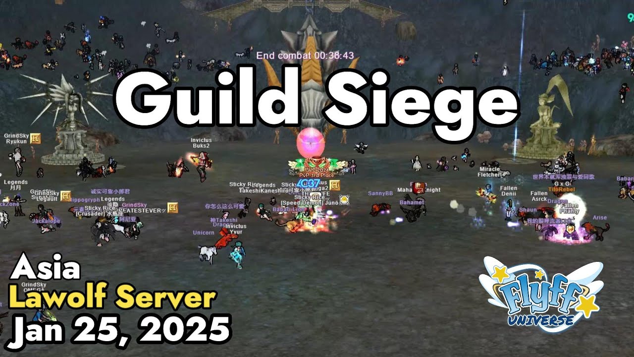 Guild Siege (Lawolf Server) January 25, 2025 | Flyff Universe - YouTube