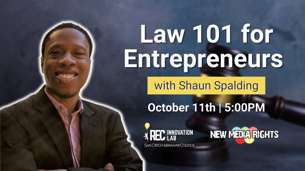 Law 101 For Entrepreneurs with Shaun Spalding - YouTube