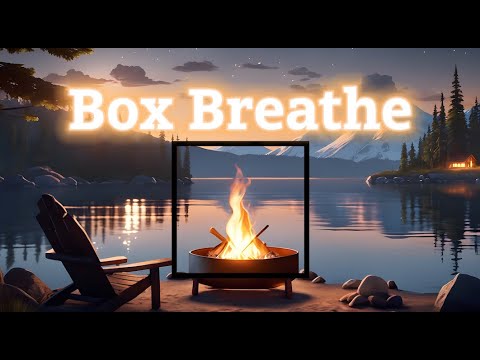 Lake Campfire | Box Breathing - 10 Minute Meditation - YouTube