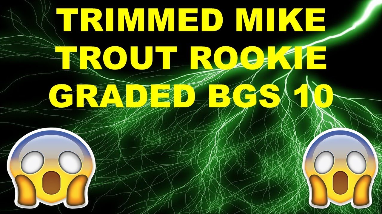 TRIMMED - 2009 Panini Mike Trout Rookie AUTO - BGS 10 -- New Serial ...