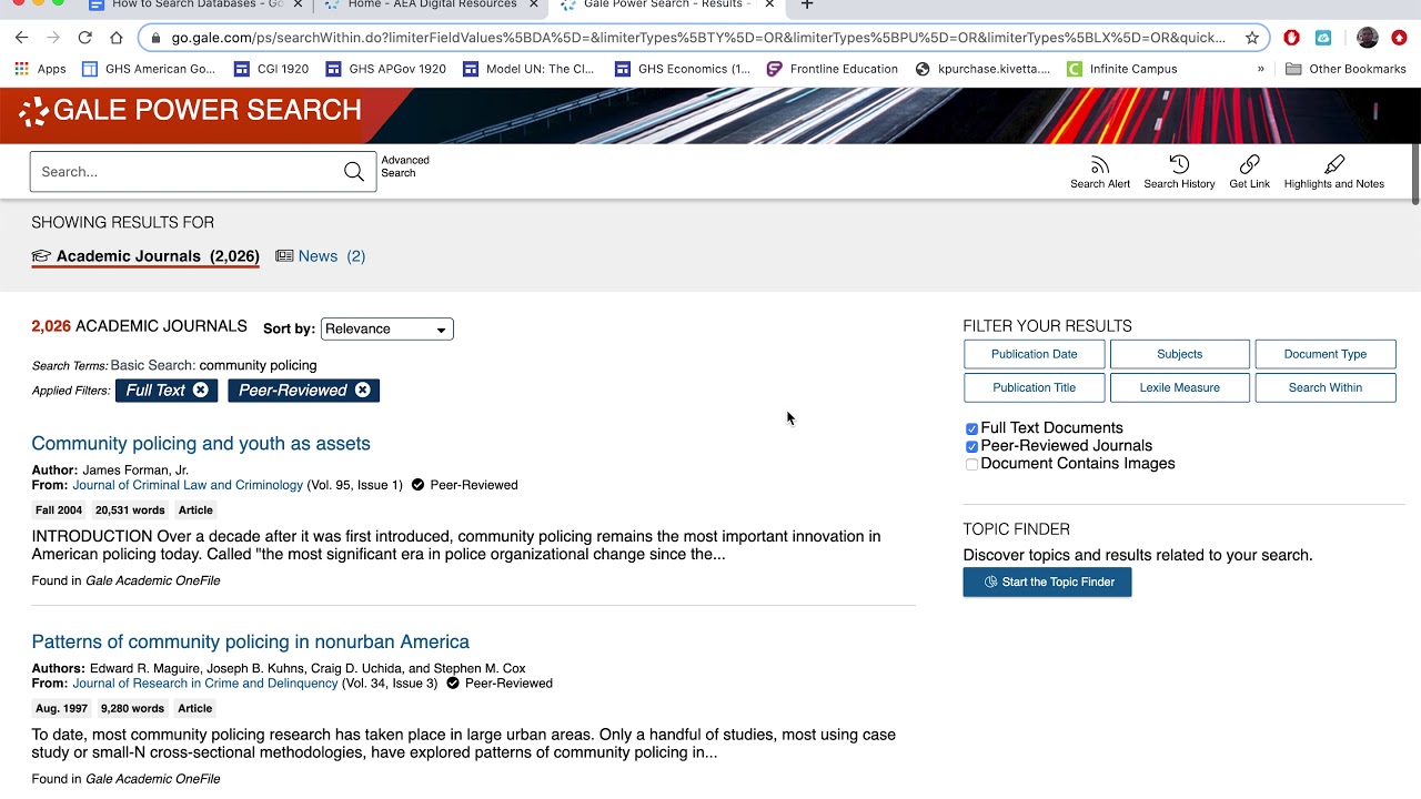 How to Search GALE Databases - YouTube