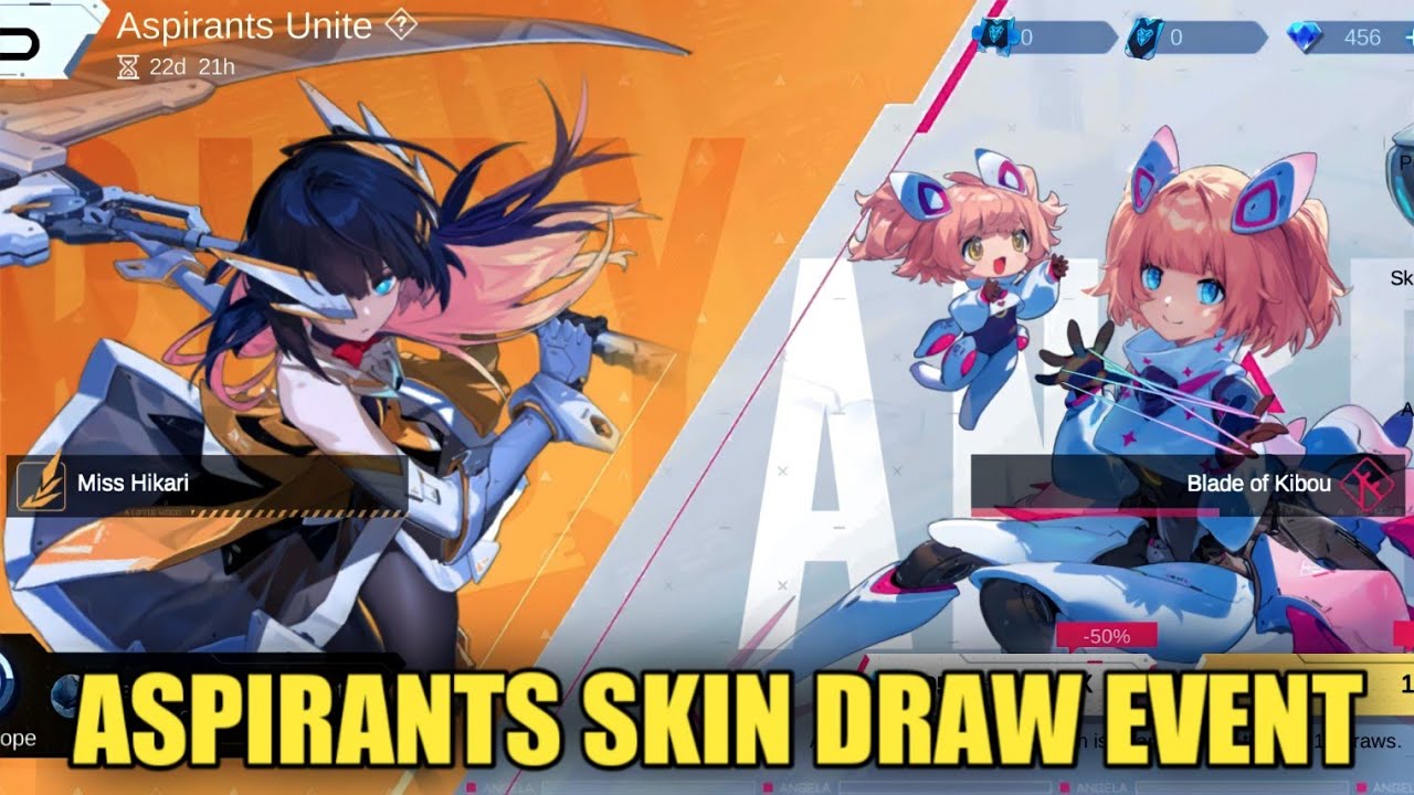 UPCOMING ASPIRANTS SKIN DRAW EVENT | RUBY AND ANGELA NEW SKIN | Mobile ...