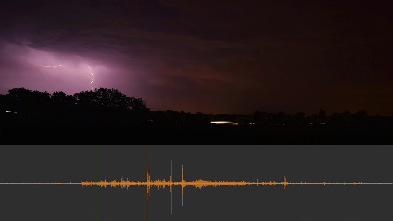 Real TimeThunderstorm from Shed with one Massive Lightning Strike ...