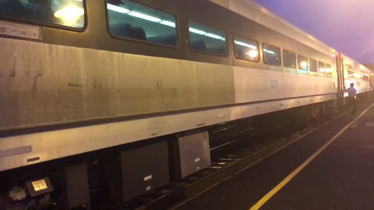 NJ Transit NJCL Train #4765 in Bradley Beach - YouTube