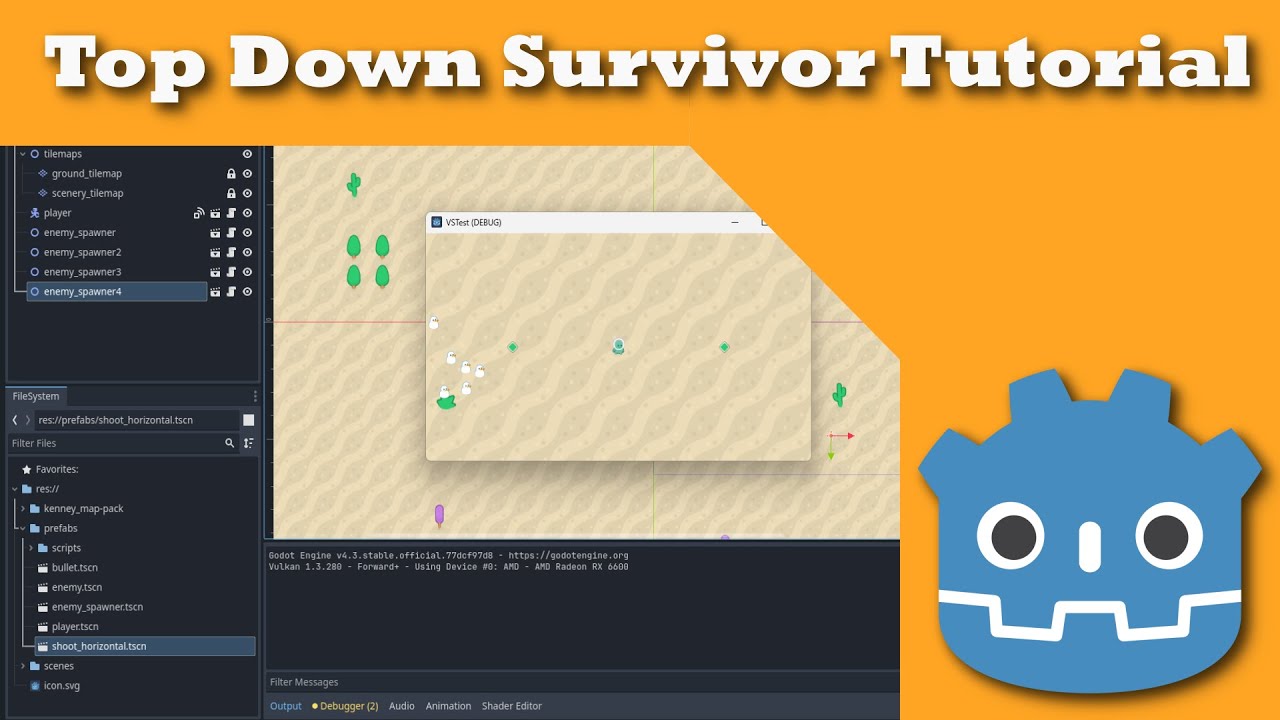 Godot Top Down Tutorial Part 2: 8 Directions Movement - YouTube