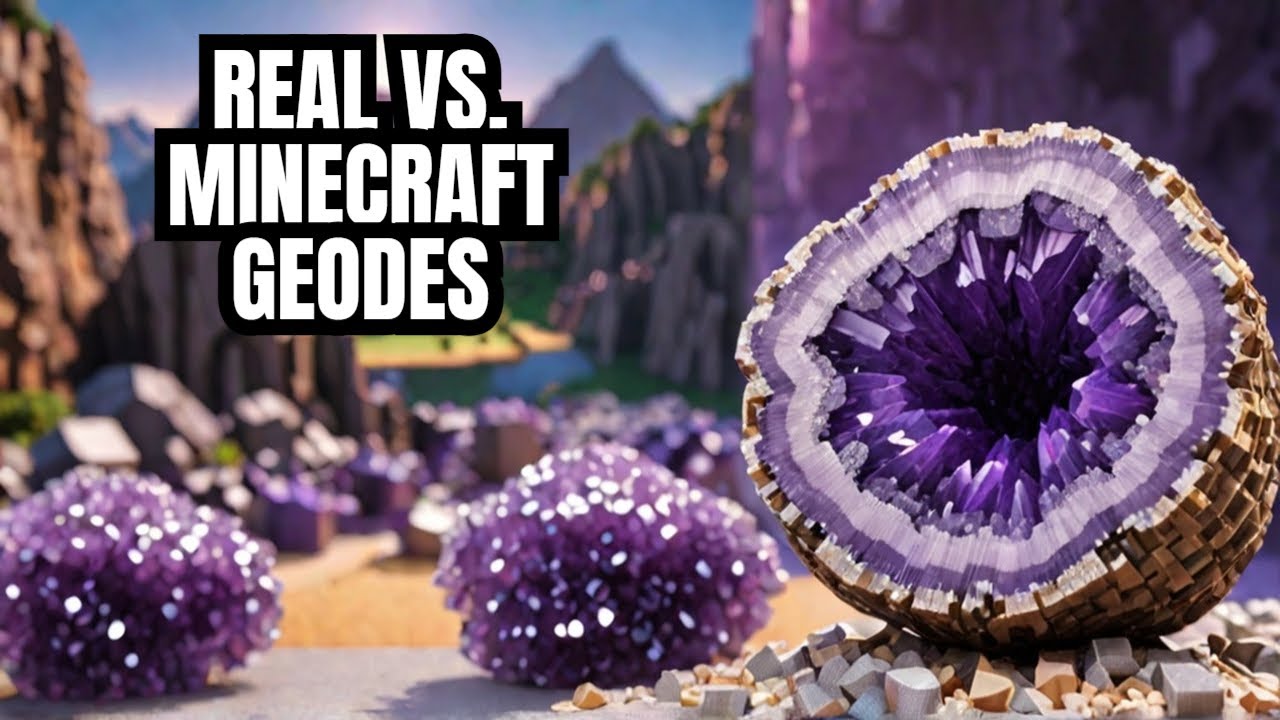 How Amethyst Geodes Form in Real Life vs Minecraft | Ft. Arya Ukey ...