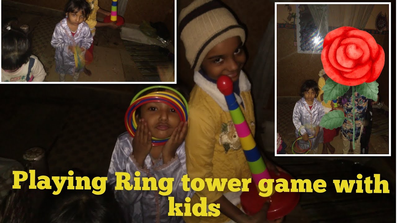 Ring tower game with kids || let's see who's winner 🏆😉 ...