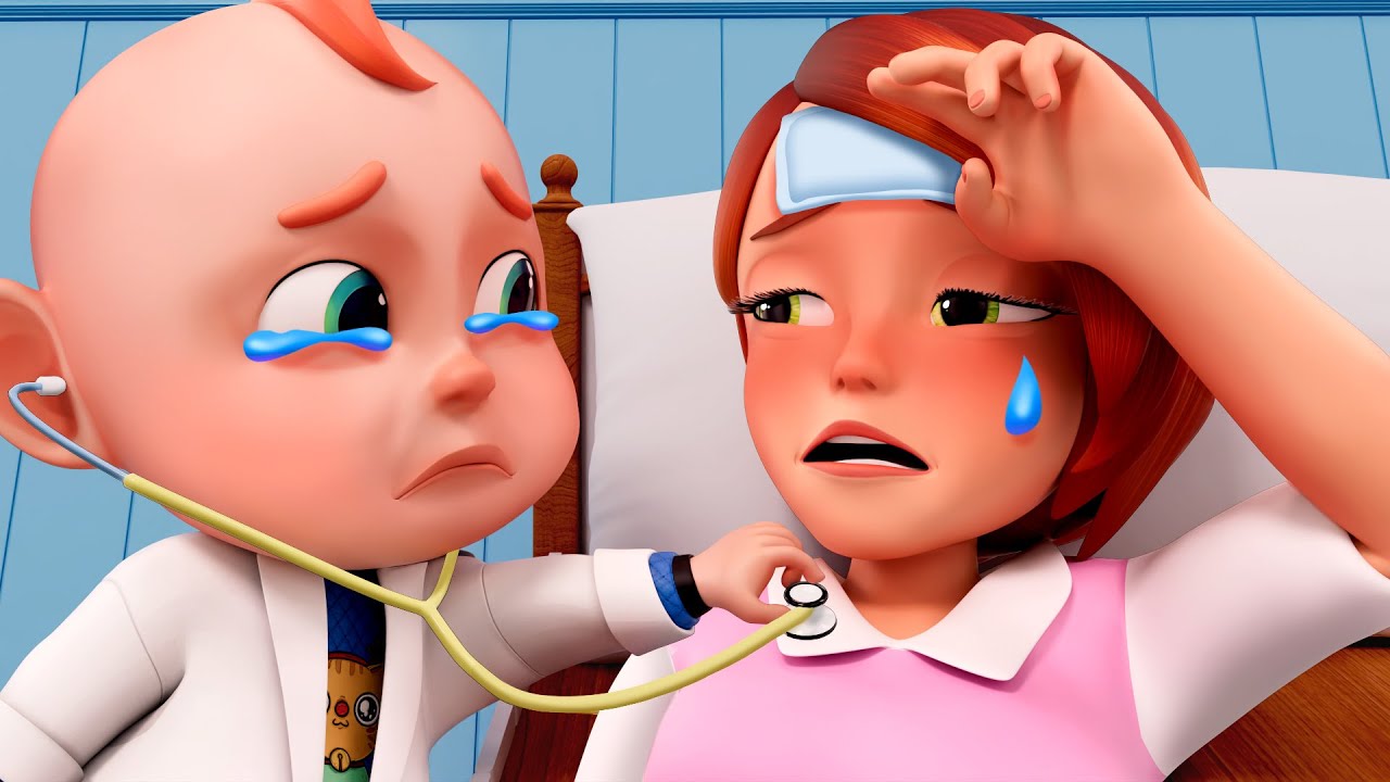 Mommy Got Sick - Sick Song + Wheels on The Bus and Nursery Rhymes ...