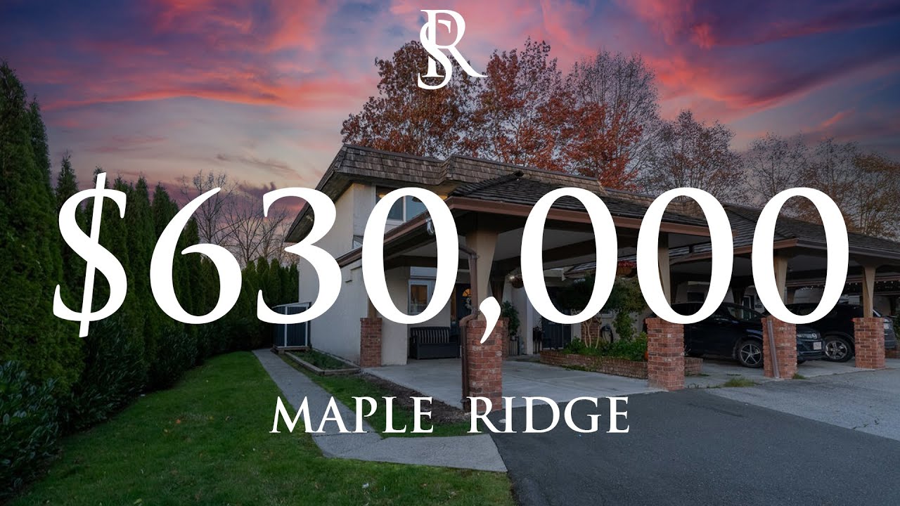 NEW LISTING! $630,000 TOWNHOUSE - Maple Ridge - YouTube