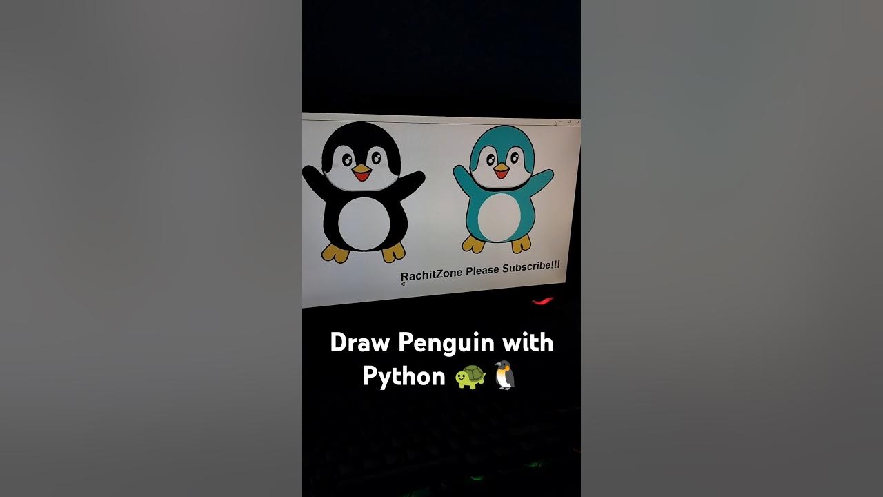 Draw Penguin With Python Turtle 🐧🤯 Python Pythonturtle Coding Turtledesign Codingcreativity