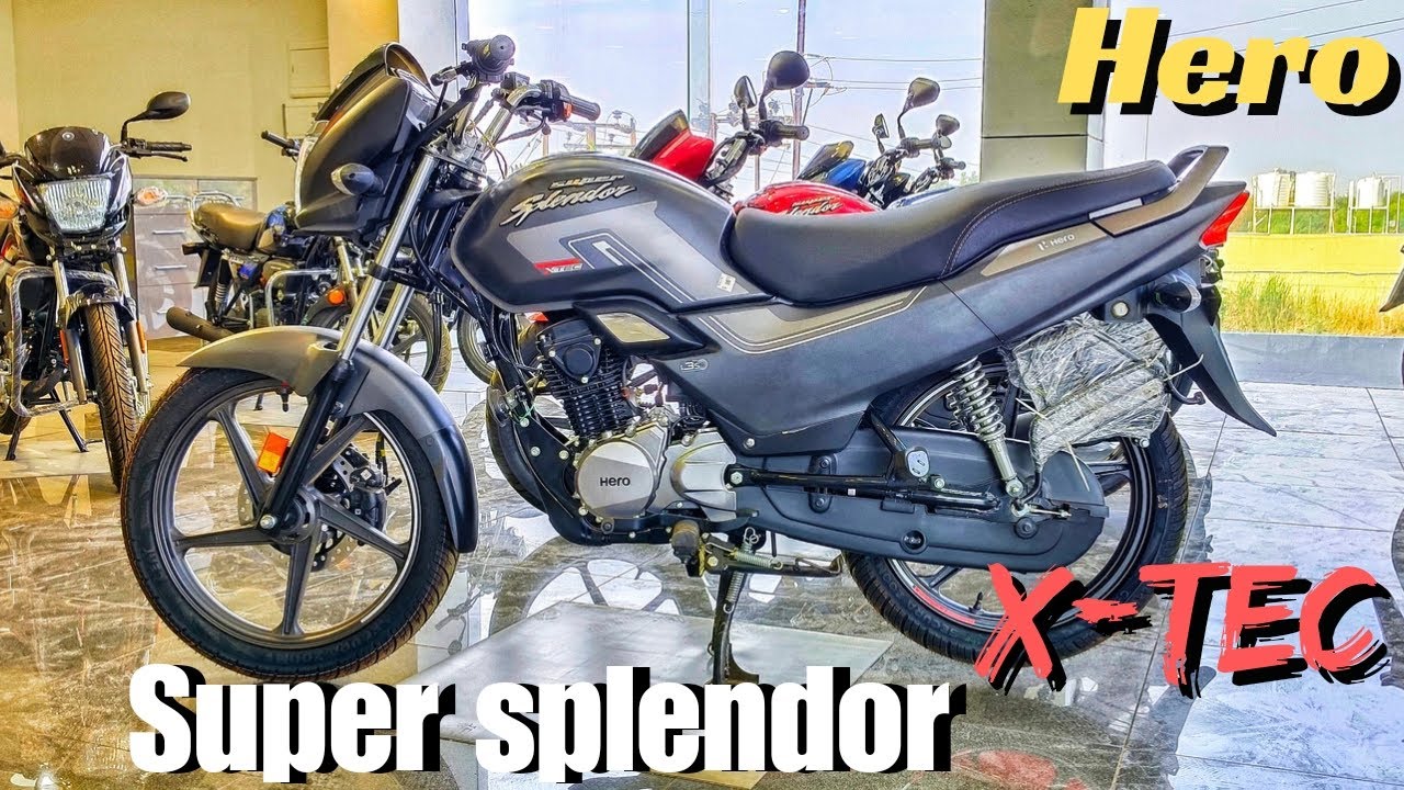 2024 Hero super splendor X-tec | 125cc OBD-2 E20 new matte grey price ...